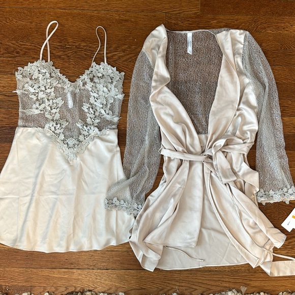 Flora Nikrooz | Intimates & Sleepwear | Delicate Champagne Chemis Slip ...